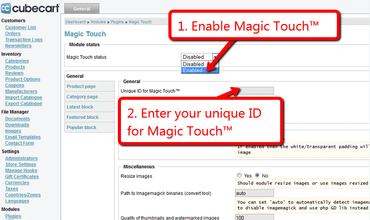 Magic Touch - CubeCart image zoom